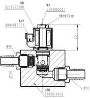 China Fuel Cell Large Bore Drain Valve YJCV Series 12mm Fast Drain IP68 Pilot Operated for sale