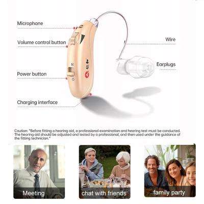China Medical-grade behind-the-ear hearing aids: AI noise reduction, clear sound quality, discreet and comfortable design. for sale