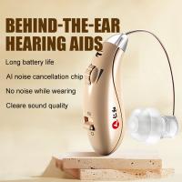 China Renhe Medical Behind-the-Ear Hearing Aid is suitable for elderly people with hearing impairments and features dual-core invisible noise reduction. for sale