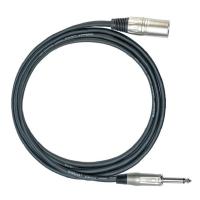 China 1/4 Inch Male To XLR Female Mic Cord Black XLR Cable 10 Feet Microphone Cable for sale