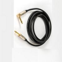 China 22 Awg Bass Guitar Cable 1/4 Inch Straight To 1/4 Inch Angled Bass Amp Cord For Amp for sale