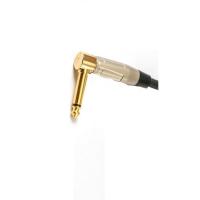 China 22 Awg Bass Guitar Cable 1/4 Inch Straight To 1/4 Inch Angled Bass Amp Cord For Amp for sale