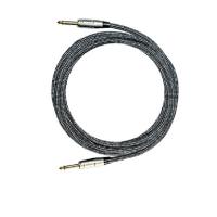 China 6.35mm Guitar Cable Instrument Patch Cable Nylon Braided Straight To Straight Amp Cable for sale