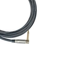 China 100% OEM Guitar Cable Instrument Patch Cable Tweed Cloth Straight To Angle Amp Cable for sale