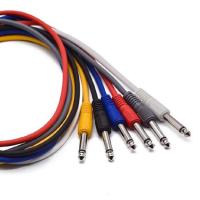 China Red Yellow Guitar Pedal Jumper Cables  1/4
