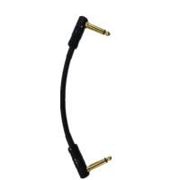 China 0.6ft Patch Cable Cord 2 Pcs Pack 6.35mm Angled Plug Instrument Cable For Pedal Board for sale