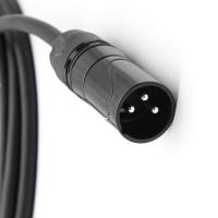China 5m 6m XLR Microphone Cable OFC Conductor Mic Cords 3 Pin XLR-XLR Black Wire for sale