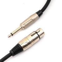 China Awg22 XLR Microphone Cables 6.35mm 10 Ft XLR Cable XLR To 1/4
