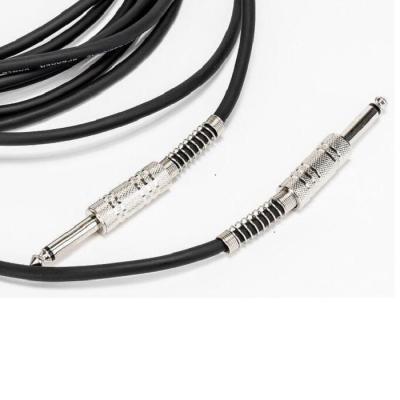 China Audio Wire Instrument Cable Amp Cord For Bass Black Guitar Cable 1/4 Inch for sale