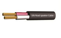 China 5.5mm Speakers Audio Cable 1/4 Inch Cable 6.35mm Straight Black Rhodium Speaker Cable for sale