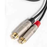 China Audio Y Splitter Cable 3.5mm Stereo  To Dual RCA For Speaker Mixer for sale