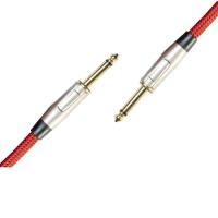 China Nylon Braided Instrument Patch Cable 1/4 Inch Acoustic Guitar Amp Cable for sale