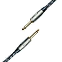 China Electric Guitar Audio Cable Nylon Braided Instrument Patch Cable 1/4 Inch Amp Cable for sale