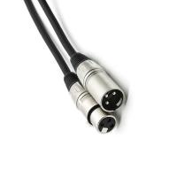 China 20ft Microphone XLR Cables OFC Copper Conductor Braided Shield Male To Female for sale