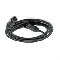 China OFC Mic Patch Cord 3 Pin XLR Make to Female Black Microphoen Wire 20ft for sale