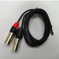 China DAC C to Dual XLR Male Audio Cable Y Splitter Built in Powerful DAC Chip for sale