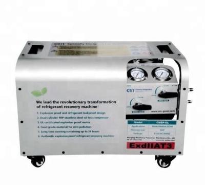 China 1HP Refrigerant Gas Recovery Recharge Machine R32 R290 Explosion Proof Recovery Unit ATEX Recovery Pump for sale