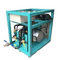 China 2HP Low Pressure Refrigerant Recovery Machine R123 Chiller AC Gas Charging Recycling Machine for sale