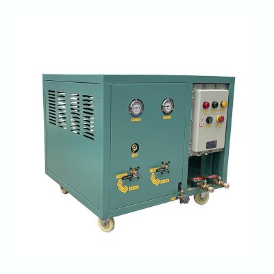 China 4hp Low Pressure Refrigerant Recovery Machine R123 Charging Filling Machine For Low Pressure Chiller R245fa R141b for sale