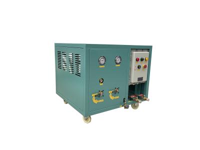 China 6HP 50HZ Oil Less AC Gas Recharge Unit Freon Reclaim Machine for sale
