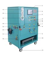 China R404a Refrigerant Filling System Oil Less Ac Gas Recovery Recycling Split Charging Machine for sale