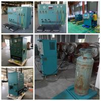 China Single Station Refrigerant Split Charging Recovery Machine R22 R134a Ac Recovery Pump R410a Recharge Machine for sale
