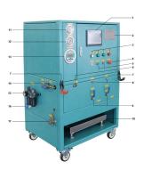 China Manufacturing Plant Refrigerant Reclaim Machine With 4L/S Vacuum Pump Flow ATEX for sale