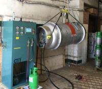 China Manufacturing Plant Refrigerant Reclaim Machine With 4L/S Vacuum Pump Flow ATEX for sale