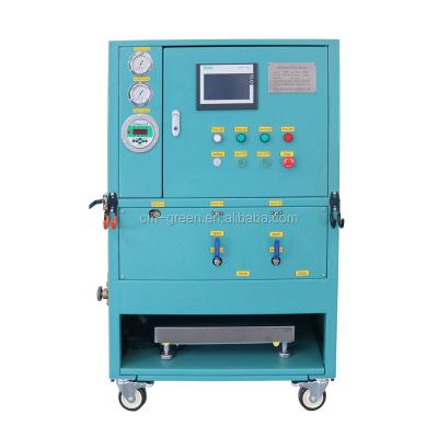 China Full Oil Less Refrigerant Recovery Pump R407c R404a Refrigerant Recovery Split Charging Machine Ac Recharge Machine for sale