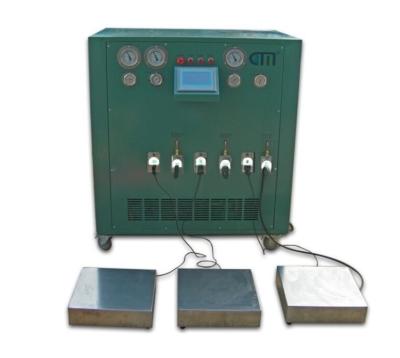 China automatic refrigerant split charging machine ac recharge machine R134a R22 refrigerant recovery filling machine for sale