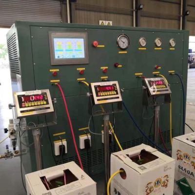 China CM20A Cylinder Filling Machine Refrigerant Sub-Package Charging Machine For ISO Tank for sale