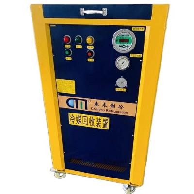 China 4HP Oil Less Refrigerant Recovery Charging Machine R290 R600a R32 Recovery System AC Recharge Machine for sale