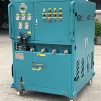 China Full Oil Less R134a Refrigerant Recovery System Air Conditioning 10HP Vapor Recovery Ac Gas Charging Machine for sale