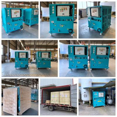China Full Oil Less R134a Refrigerant Recovery System Air Conditioning 10HP Vapor Recovery Ac Gas Charging Machine for sale