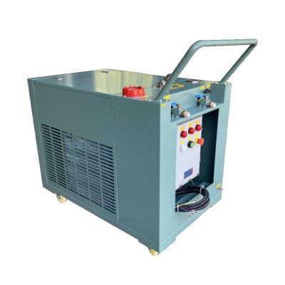 China Explosion Proof Refrigerant Vapor Recovery Pump Ac Charging Equipment R600a R32 Oil Less Recovery Gas Charging Machine for sale