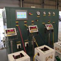 China refrigerant filling machine R134a oil less charging equipment recovery pump R404a R410a split gas charging machine for sale