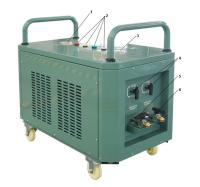 China CFC HCFC R134a Freon Recovery Machine Air Conditioning 2HP Oil Less A/C Gas Recovery Charging Machine for sale