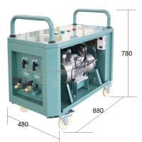 China CFC HCFC R134a Freon Recovery Machine Air Conditioning 2HP Oil Less A/C Gas Recovery Charging Machine for sale