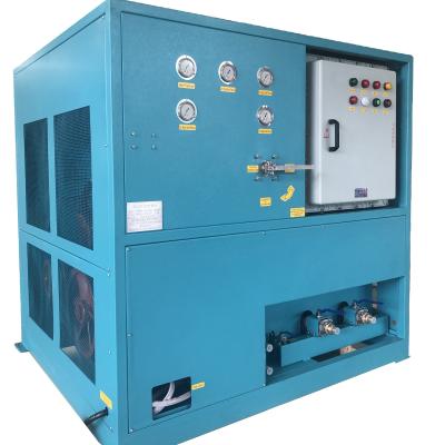 China R134a R32 explosion proof refrigerant recovery pump 25HP ISO tank recovery unit oil less recovery machine for sale