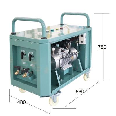 China R134a Screw Unit Air Conditioner Refrigerant Recovery Machine 2HP A/C Freon Gas Charging Machine for sale
