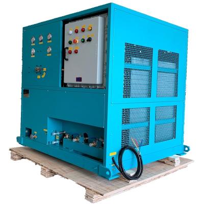 China R32 R134a refrigerant ISO tank gas recovery unit recovery pumpexplosion proof flammable refrigerant recovery machine for sale