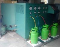 China R134a cylinder refrigerant refilling machine oil less ISO tank split charging machine R404a filling equipment for sale