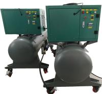 China 2HP oil less refrigerant storage tank recovery machine R134a recovery pump chiller ac recharge gas charging machine for sale