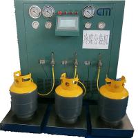 China 3-stage refrigerant filling machine R134a R410 freon recovery gas charging recharge machine for sale