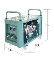 China CM5000 2HP air conditioner freon recovery machine screw units refrigerant vapor recovery recharge charging machine for sale