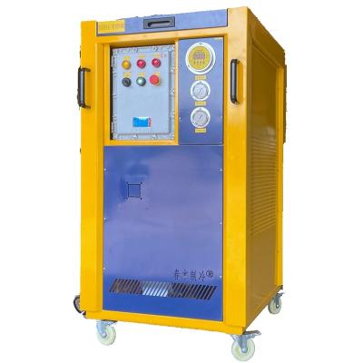 China explosion proof refrigerant vapor recovery pump air conditioning ac recharge machine 4HP recovery charging machine for sale