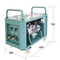 China R134a refrigerant ac gas recovery recharge machine 2HP oil less recovery pump chiller HVAC recycling charging machine for sale