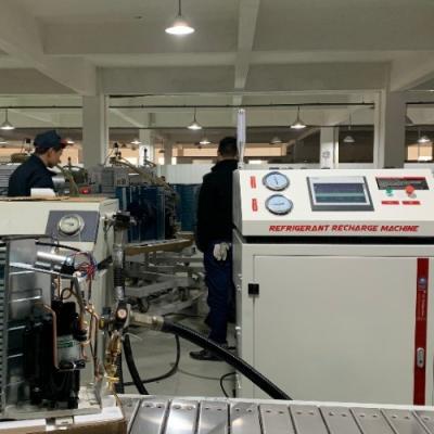 China Automatic R134a Refrigerant Filling Device Air Conditioning Charging Equipment PLC R134a R32 for sale