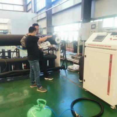China R600A R290 Double Gun Recovery Pump Machine Refrigerant Charging Station for sale