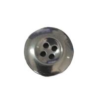 China Matt Grey Melamine Buttons In 30L Round Shape Lightweight Durable for sale